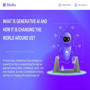 WHAT IS GENERATIVE AI AND HOW IT IS CHANGING THE WORLD AROUND US.pptx