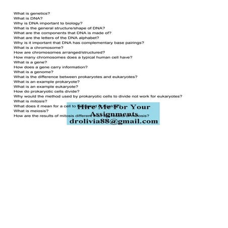 What is genetics What is DNA Why is DNA important to biolo.pdf