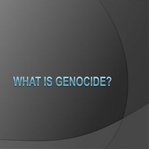 Genocide powerpoint | PPT