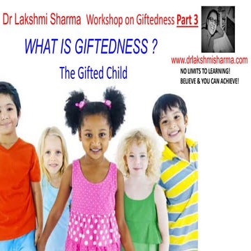 Gifted Students - What is Giftedness The Gifted Child Workshop Part 3 ...