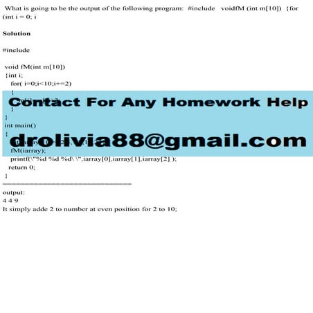 What is going to be the output of the following program #include .pdf | Programming Languages ...