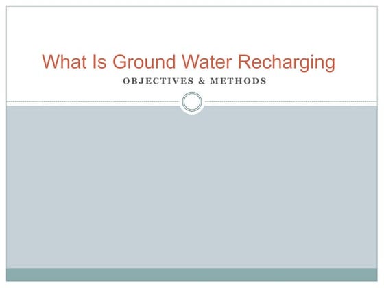 7 Effective Groundwater Recharge Methods A Path to Sustainable Water ...