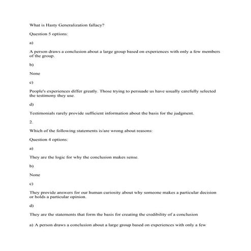 What is Hasty Generalization fallacy- Question 5 options-.pdf