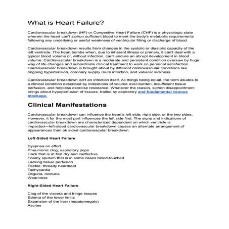 What is heart failure? | PDF