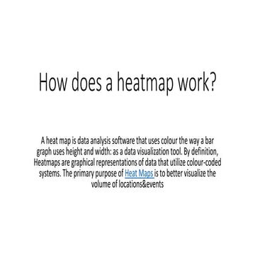 What Is Heatmap Analysis? | PDF