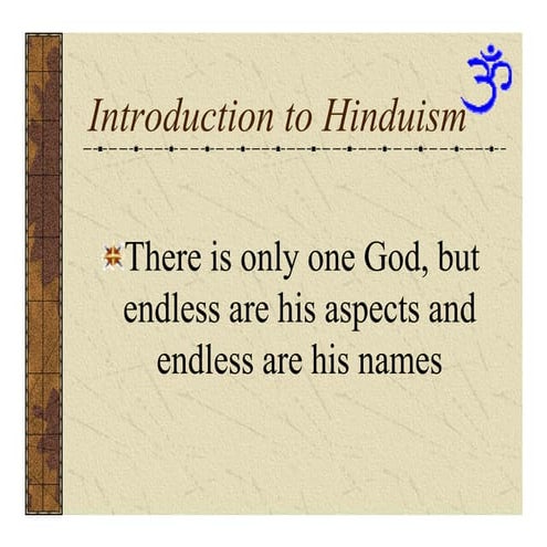 Hinduism Slides | PDF