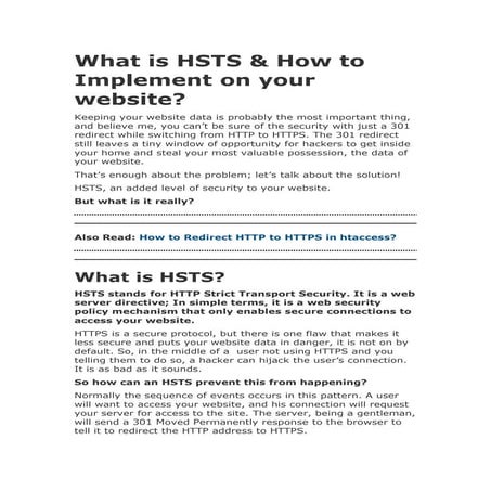 What is HSTS.pdf
