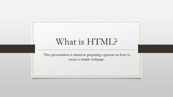 Introduction to html | PDF