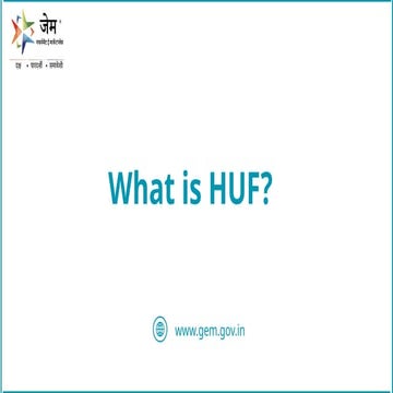 What is HUF | PPTX
