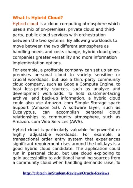 Hybrid Cloud Vs Multi Cloud Infographic | PDF