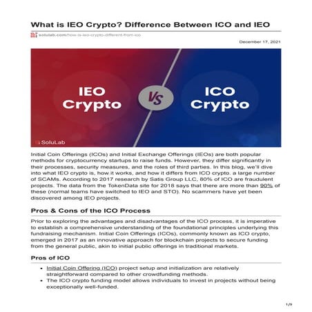 What is IEO Crypto Difference Between ICO and IEO.pdf