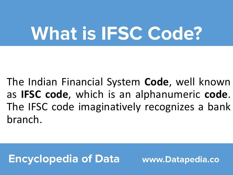 What is IFSC Code - India Banks