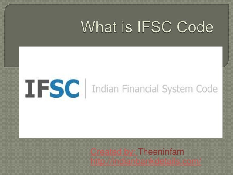 What is ifsc code
