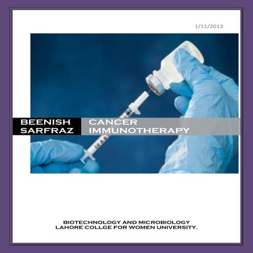 Different Types Of Immunotherapy For Lung Cancer Treatment