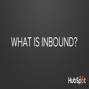 What Is Inbound? | PDF