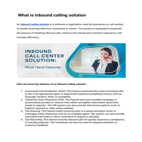 What is inbound calling solution.pdf
