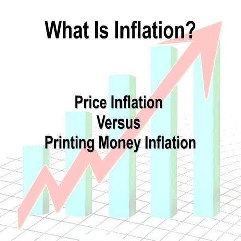 What Is Inflation? | Price Inflation Versus Printing Money Inflation | PPT