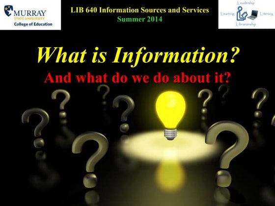 Characteristics of information | PDF