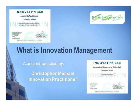 Innovation management presentation1 | PPT