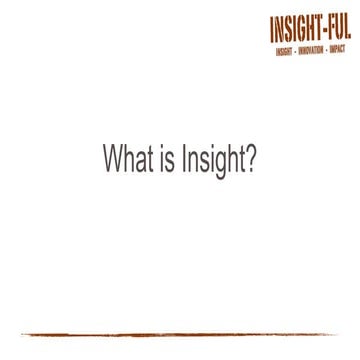 What is insight? | PPT