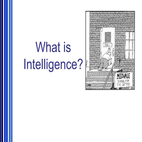 What is intelligence | PPT