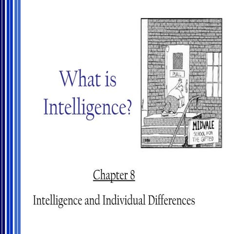What is intelligence and Intelligence quotient | PPT