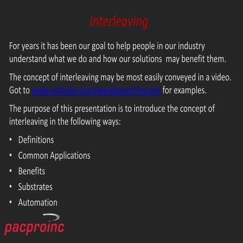 What Is Interleaving | PPTX