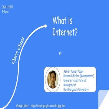 What is internet | PPTX