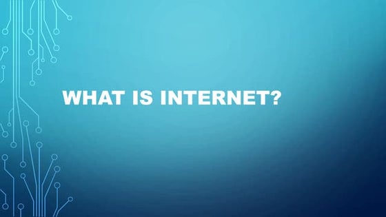 Internet, Types of Internet, History and Uses | PPTX