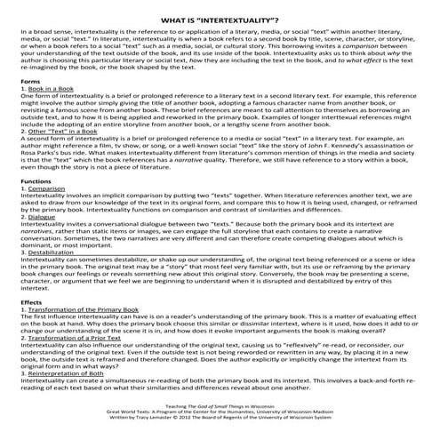 Intertextuality | PPTX