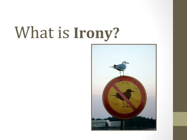 Irony | PPTX