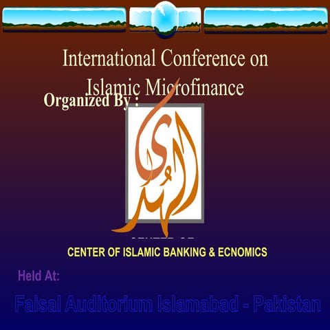 What is islamic micro finance by qazi abdul samad | PPT