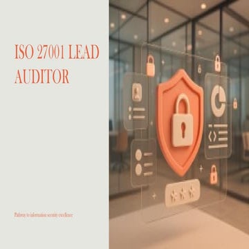 what is ISO 2001 lead auditor summary .pptx