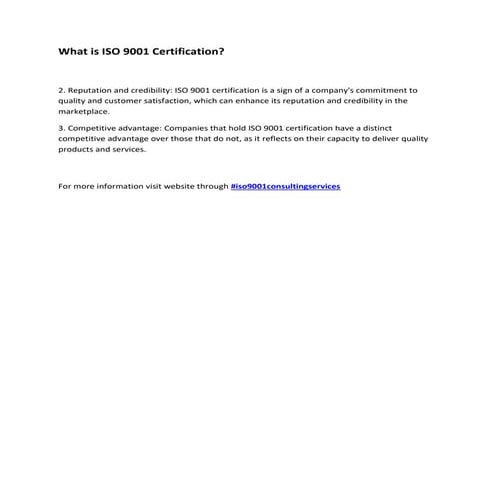 What is ISO 9001 Certification.docx
