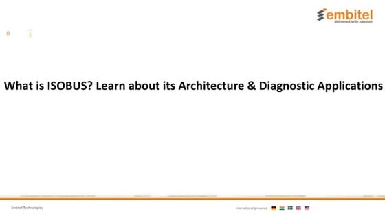 ISOBUS Software Stack Integration Services | PPT