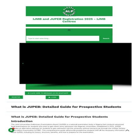 What is JUPEB: Detailed Guide for Prospective Students.pdf