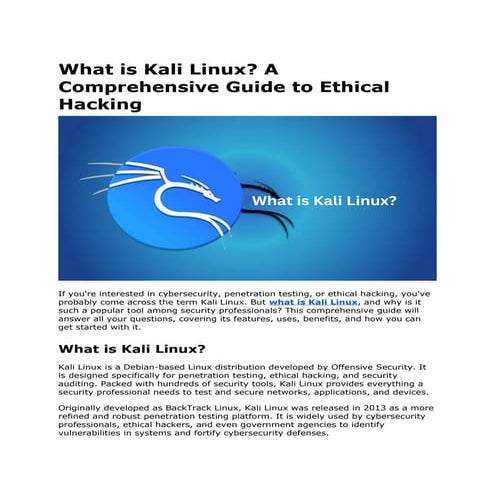 What is Kali Linux_ A Comprehensive Guide to Ethical Hacking.docx
