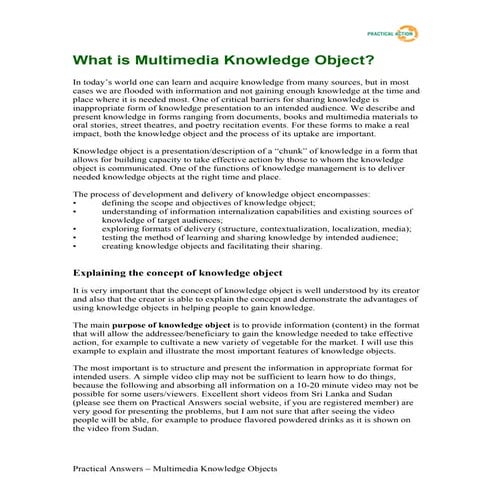 What isknowledgeobject | PDF | Internet for Beginners | Internet