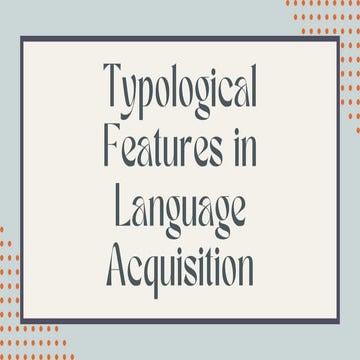 What is Language Acquisition Language acquisition = how people learn a ...