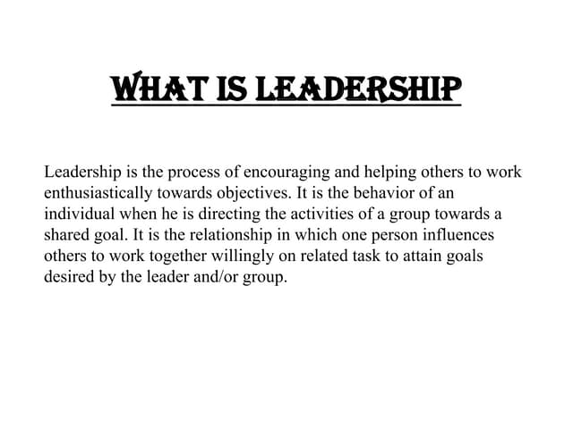 Ohio State Studies (Behavioral Theories of Leadership) | PPTX