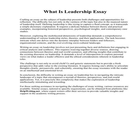 What Is Leadership Essay.pdf