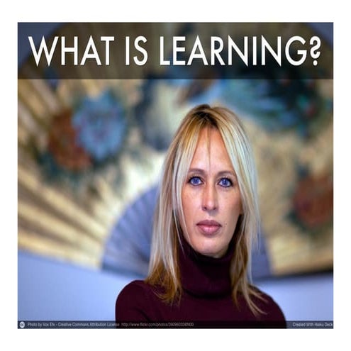 What is learning? | PDF