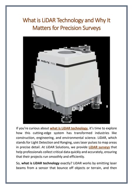 Exploring LiDAR Revolutionising 3D Mapping and Scanning.pdf