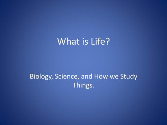 Why Study Science | PPT | Science
