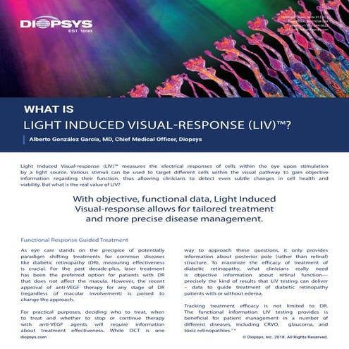 What is Light Induced Visual-response (LIV)? | PDF
