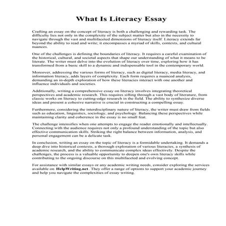 What Is Literacy Essay.pdf