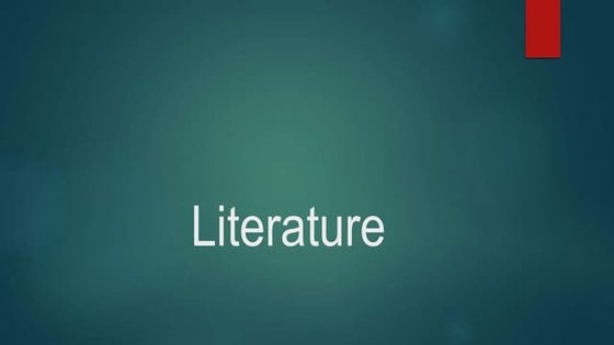 Creative Nonfiction Lesson 1- Literary Genres | PPT