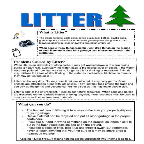 What is litter | PDF