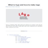 What is logo and how to make logo.pdf