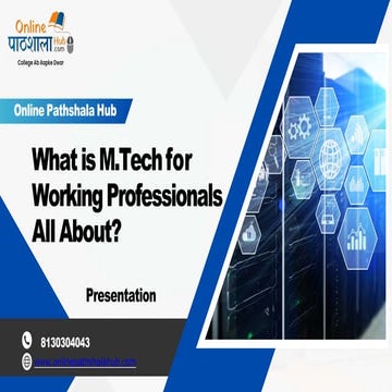 Mtech for working professionals: M tech for working professionals | PPT